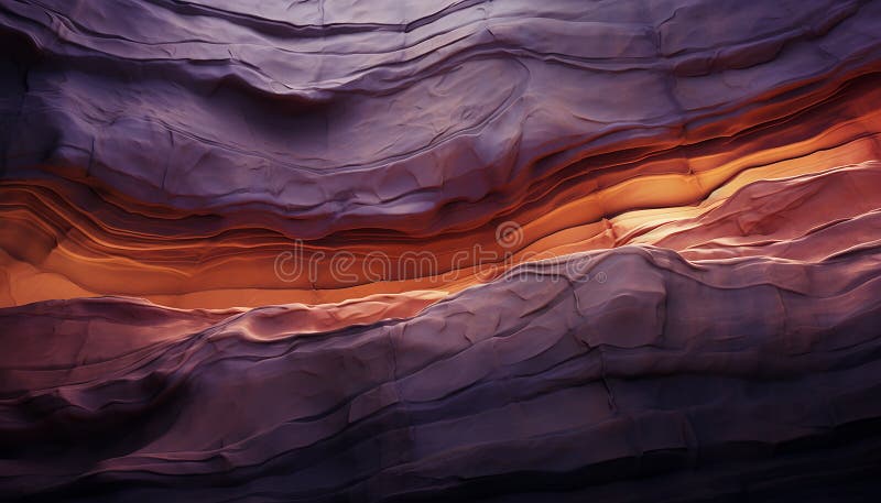 Majestic Sandstone Cliff Curves, Striped with Multi Colored Abstract ...