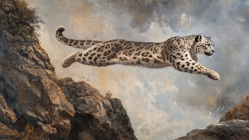 109 Snow Leopard Painting Stock Photos - Free & Royalty-Free Stock ...