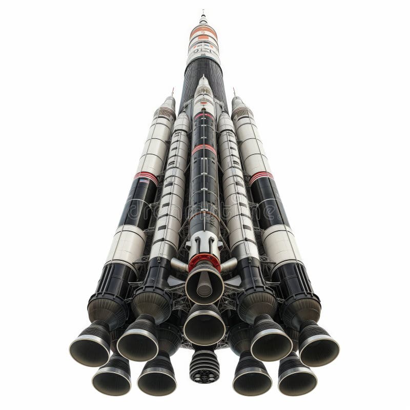 Majestic Space Rocket Poised for Launch Stock Image - Image of flight ...