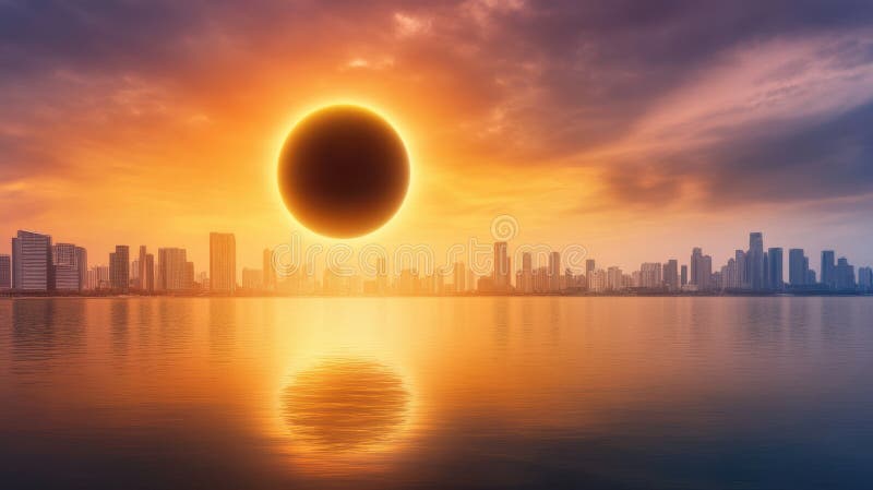 Majestic Spring Solar Eclipse Casts Shadow Over Manhattan Skyline at ...