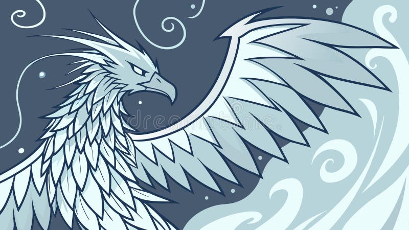 Stylized Phoenix Bird, Rebirth and Transformation, Vector Design ...