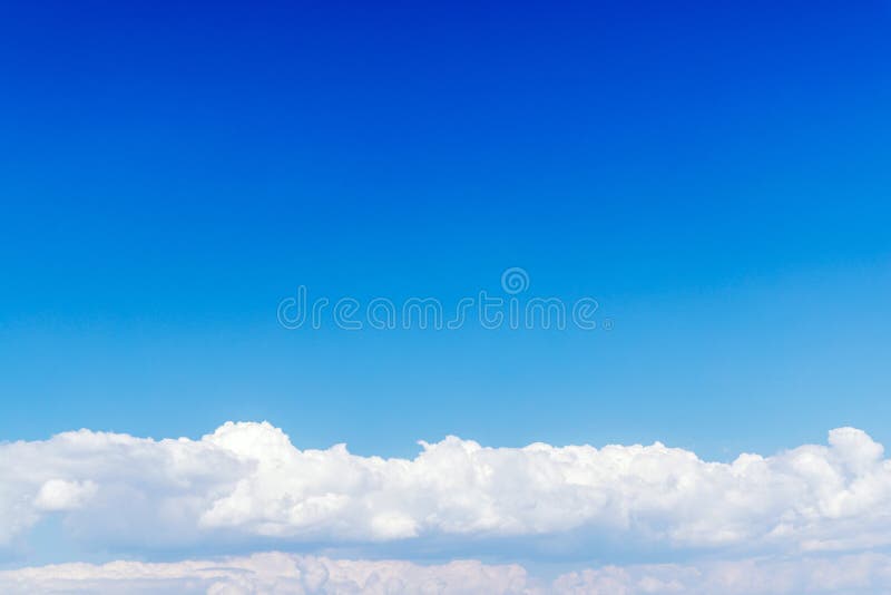 Majestic Sunny Sky with Scattered Small Clouds Stock Photo - Image of ...