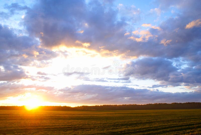 Majestic sunset stock image. Image of nice, shiny, abstract - 2413417