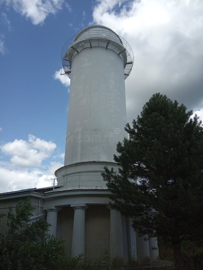 The Majestic Telescope Tower Stock Image - Image of memorial, lighting ...