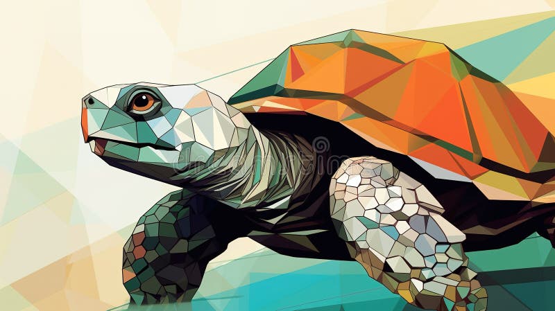 Majestic Turtle Banner Design with a Blue Color Touch, Ai Generated ...