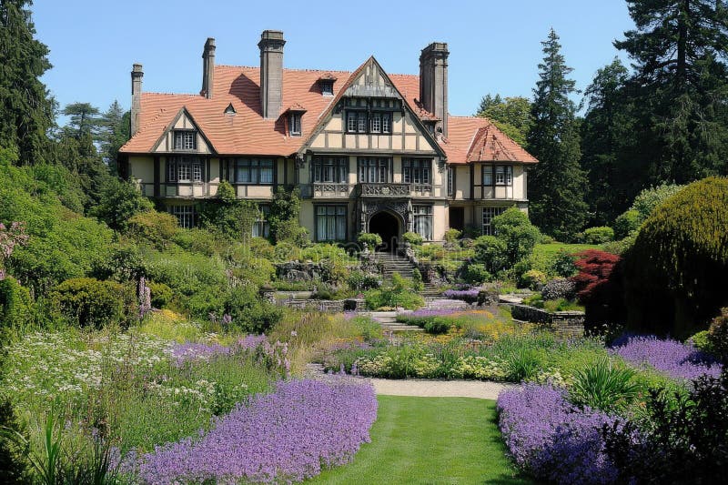 A Majestic View of Cragside House, Historic and Dramatic, Architectural ...