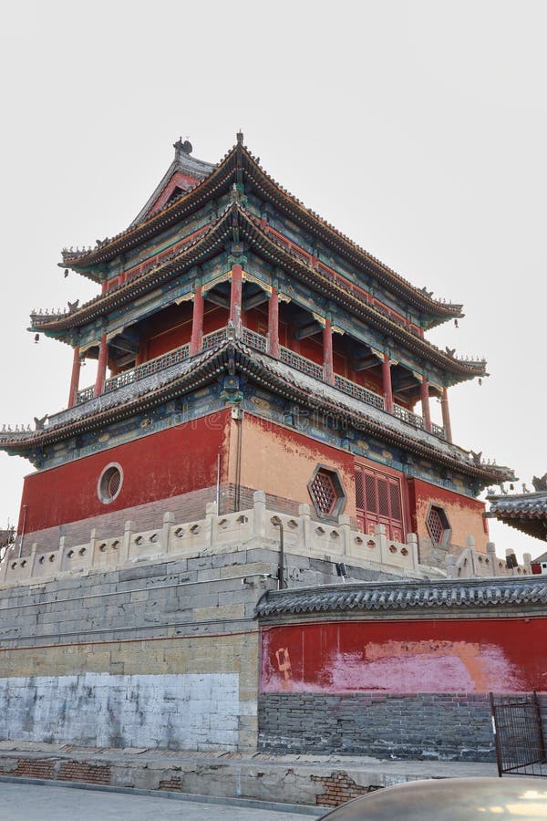 Majestic View of Daci Pavilion in the City of Baoding, Hebei Province ...