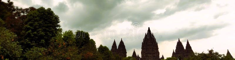 A Majestic View of Prambanan Temple an Ancient Hindu Temple Complex in ...