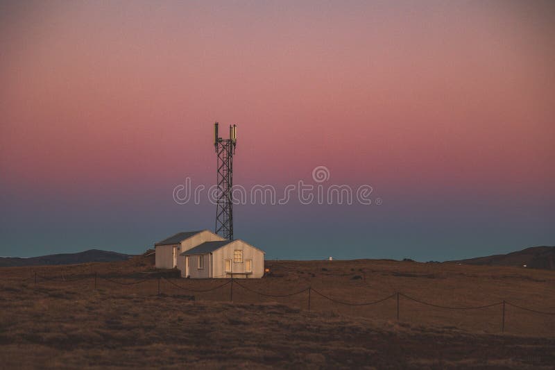 Majestic White Building Stands in the Middle of a Vast, Empty Plain ...