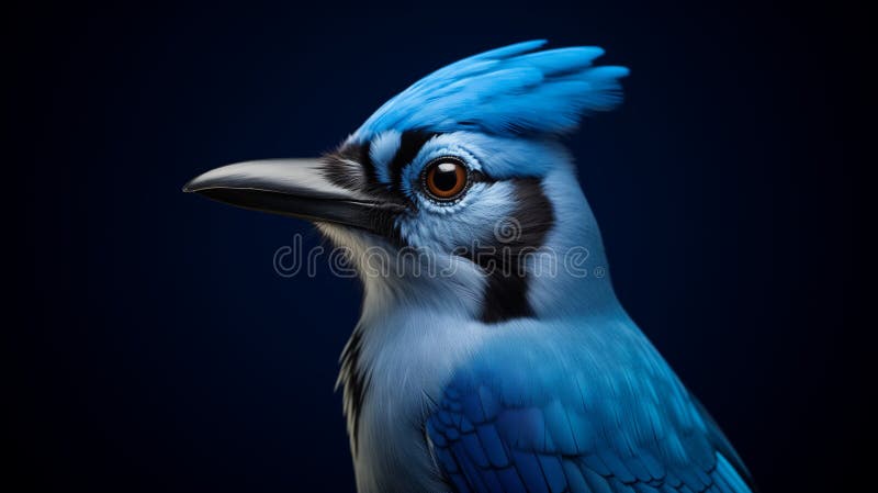 The Majesty of a Blue Jay an Ultra HD Image Capturing Stock ...