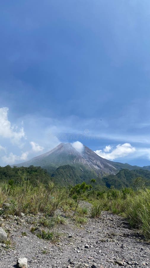 Mount Merapi Yogyakarta Indonesia Stock Photo - Image of alps, geology ...