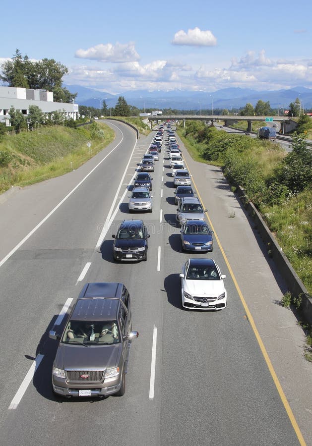Major Canadian Traffic Jam immagine editoriale. Immagine di americano ...