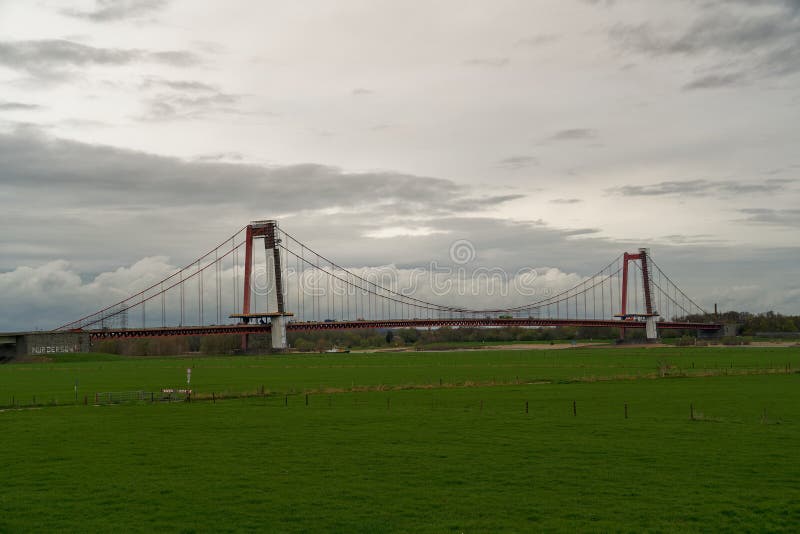Major Construction Site Emmericher Rhine Bridge, Emmerich, Germany ...