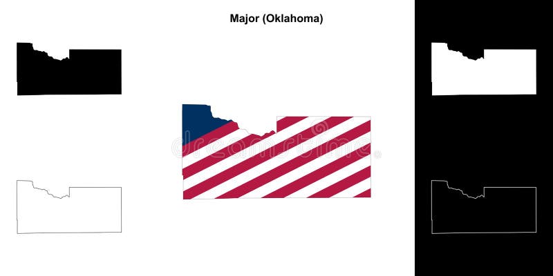 Major outline map stock vector. Illustration of oklahoma - 324062970