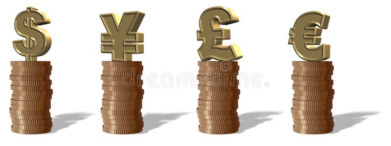 Major currencies stock illustration. Illustration of finance - 24178254