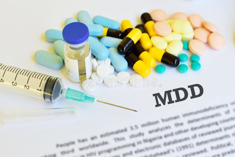 Major Depression Disorder MDD Treatment Stock Image - Image of clinical ...