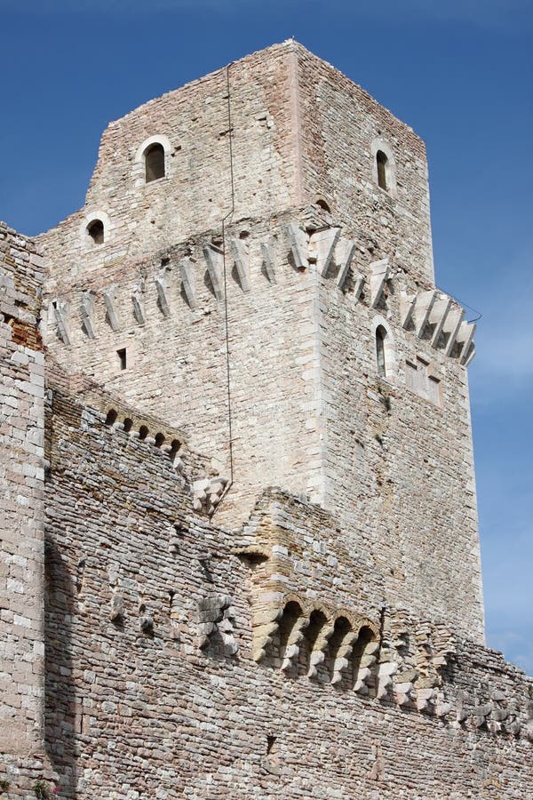 Major Fortress in Assisi stock photo. Image of perugia - 27909630