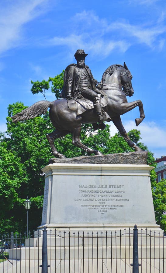 Major General J.E.B. Stuart Stock Photo - Image of richmond, located ...