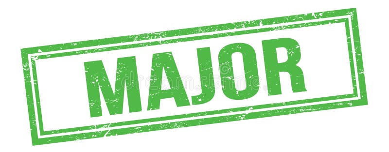 MAJOR Text on Green Grungy Vintage Stamp Stock Illustration ...