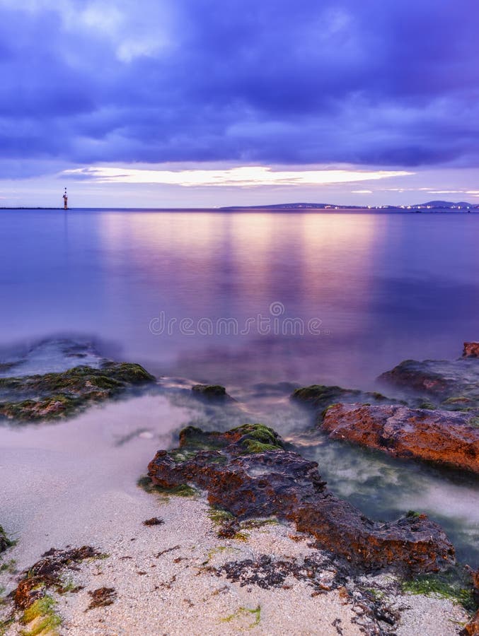 Majorca beach stock photo. Image of sunrise, tourism - 61407118