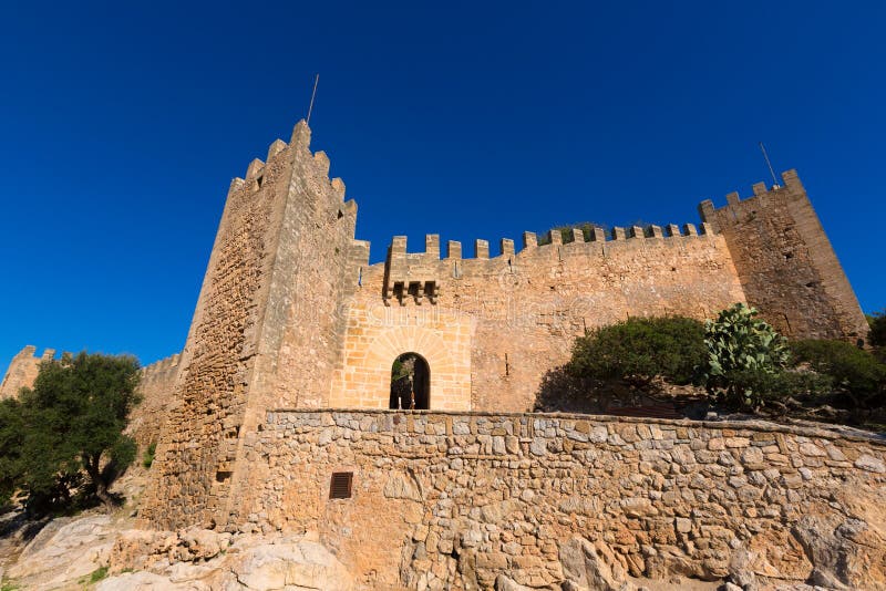 Majorca Capdepera Castle Castell in Mallorca Stock Image - Image of ...