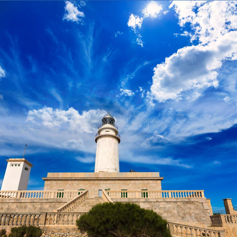 Majorca Formentor Cape Lighthouse in Mallorca Stock Image - Image of ...