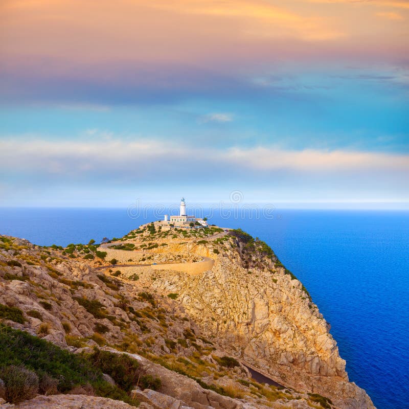 Majorca Formentor Cape Lighthouse in Mallorca Stock Photo - Image of ...