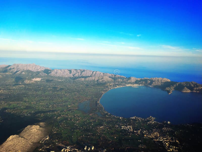 Majorca Island, Majorca Sky View , Majorca View , Spain, Europe Stock ...