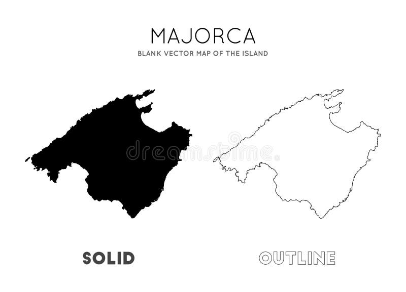 Majorca map. stock vector. Illustration of kingdom, citizenship - 193654036