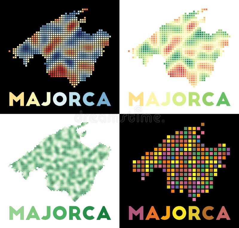 Majorca map. stock vector. Illustration of globe, mallorca - 203508854
