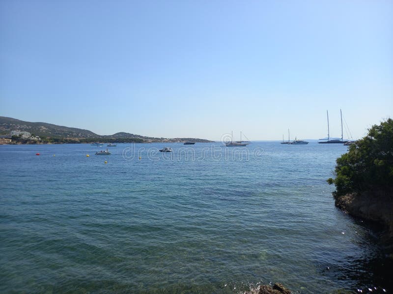 Majorca Palmanova Sea Beach Scenery Stock Image - Image of ocean ...