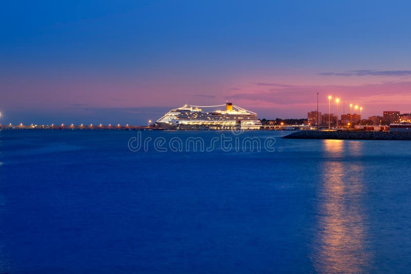 Port at night stock photo. Image of maritime, port, harbour - 23998