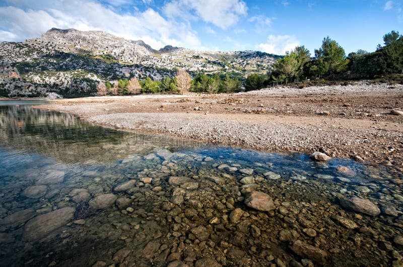 Majorca Water Reservoir Area Stock Photo - Image of majorca, lake: 19325316