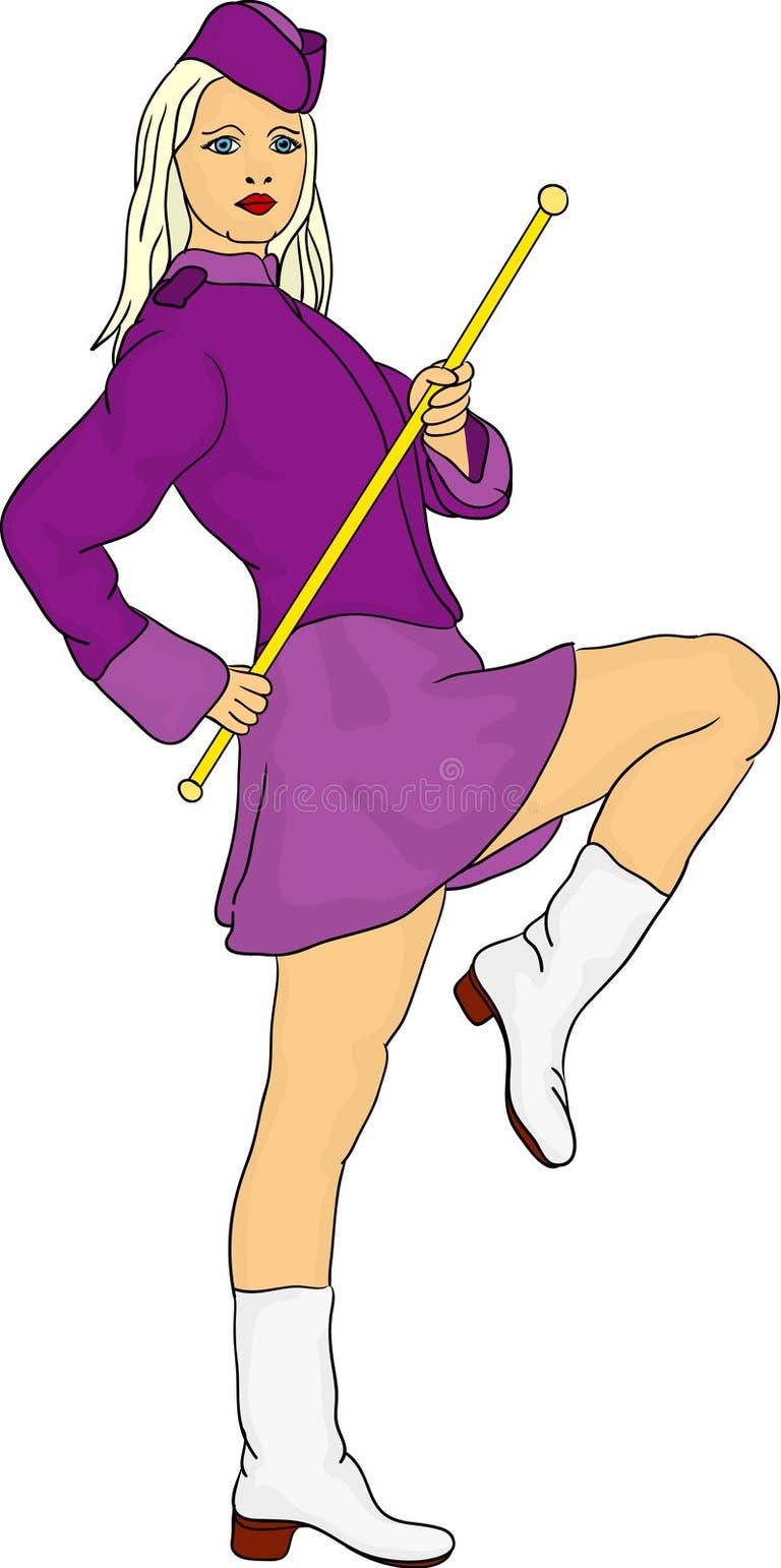Dance Majorette Stock Illustrations – 42 Dance Majorette Stock ...