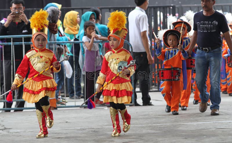 Majorette editorial photo. Image of java, marching, city - 71908996