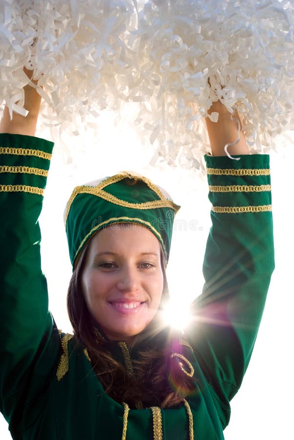 Portrait of a majorette stock image. Image of color, outdoor - 11840987