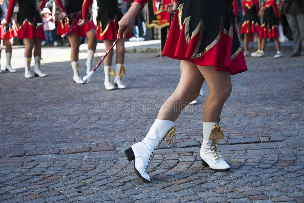 Majorettes stock photo. Image of music, miniskirts, dance - 26058724