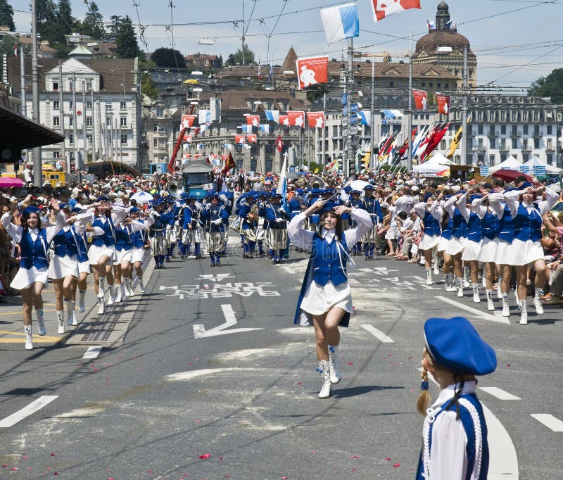 Majorettes parade editorial stock image. Image of colorful - 8325104