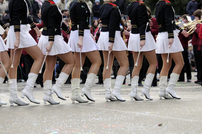 Majorettes parade editorial stock image. Image of colorful - 8325104
