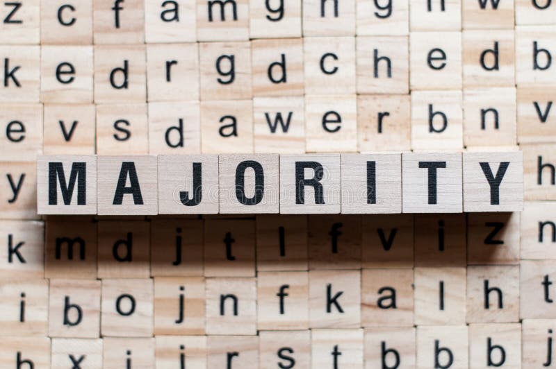 Majority word concept stock image. Image of majority - 143354243