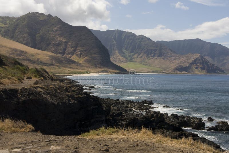 Makaha Valley Oahu, HI stock photo. Image of ridge, oahu - 10746346