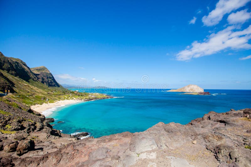 Beautiful Makapu U Beach in Hawaii Stock Photo - Image of polynesia ...
