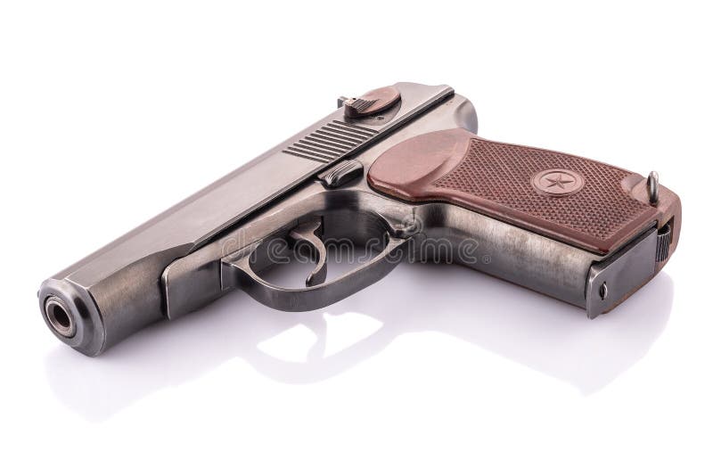 The Makarov pistol stock photo. Image of danger, cartridge - 194404606