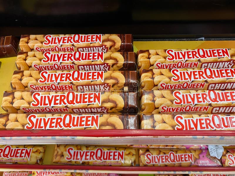 Makassar- Indonesia, 2022-12-13. Silverqueen Chocolate Bars Displayed ...