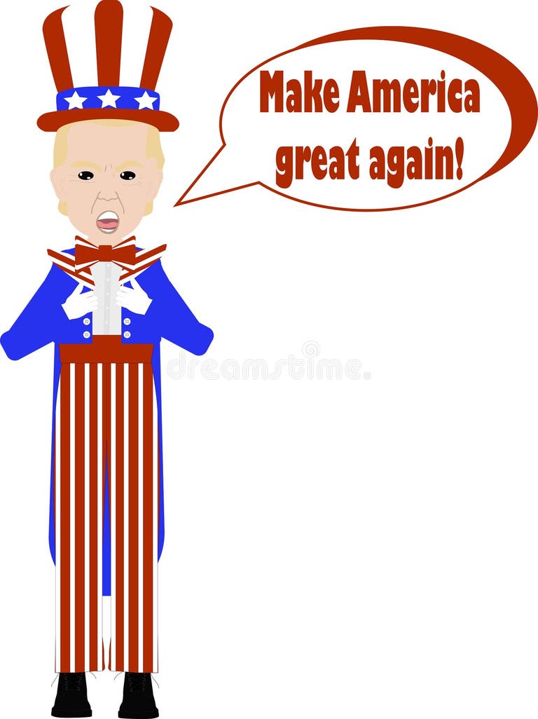 Make America Great Again Cartoon Stock Illustrations – 24 Make America ...