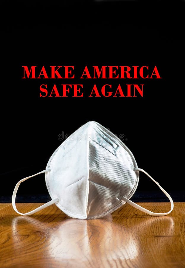 Make America Safe Again stock photo. Image of facemask - 182528394