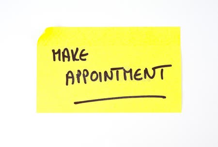 Make Appointment Written on a Sticky Note Stock Photo - Image of date ...