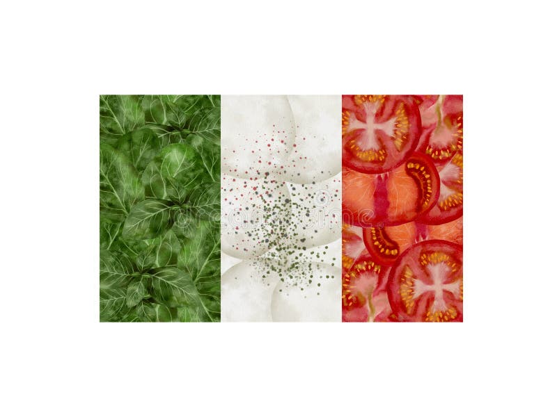 Make an Attractive Version of the Italian Flag with Basil, Mozzarella ...