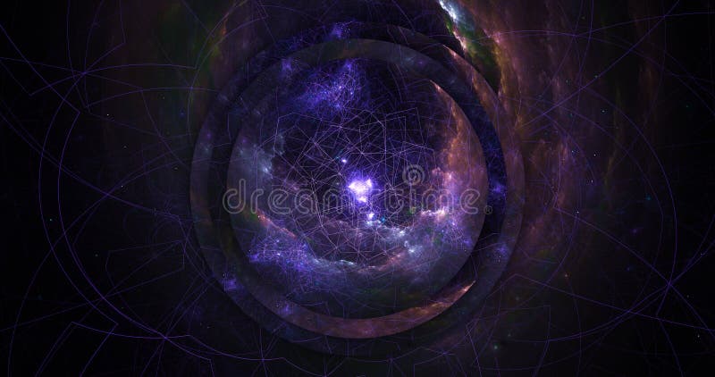 Abstract Circle Space Background #1 Stock Illustration - Illustration ...