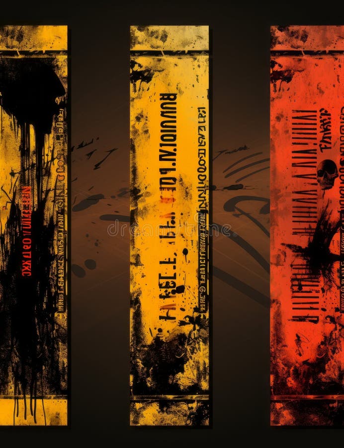 Make a Bold Statement with Grunge Banners Stock Image - Image of unique ...